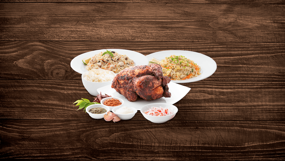 Roast Chicken Rice for 5-6 people